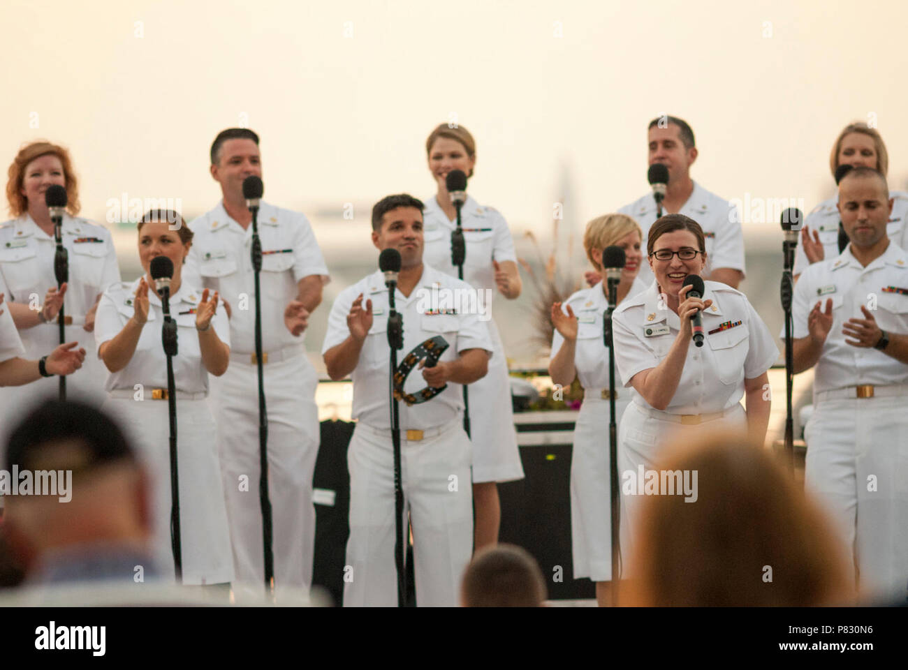 NATIONAL HARBOR, Md. (Sept. 10, 2015) Members of the United States Navy ...
