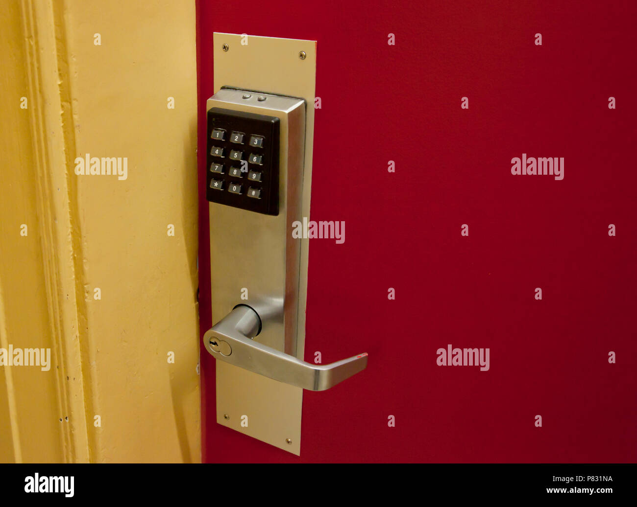 Electronic keypad security door lock hi-res stock photography and ...