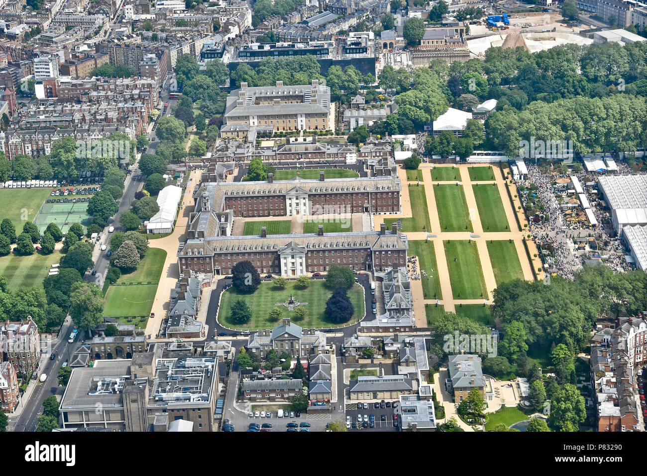 A view of the city of London, England, United Kingdom, seen from above ...