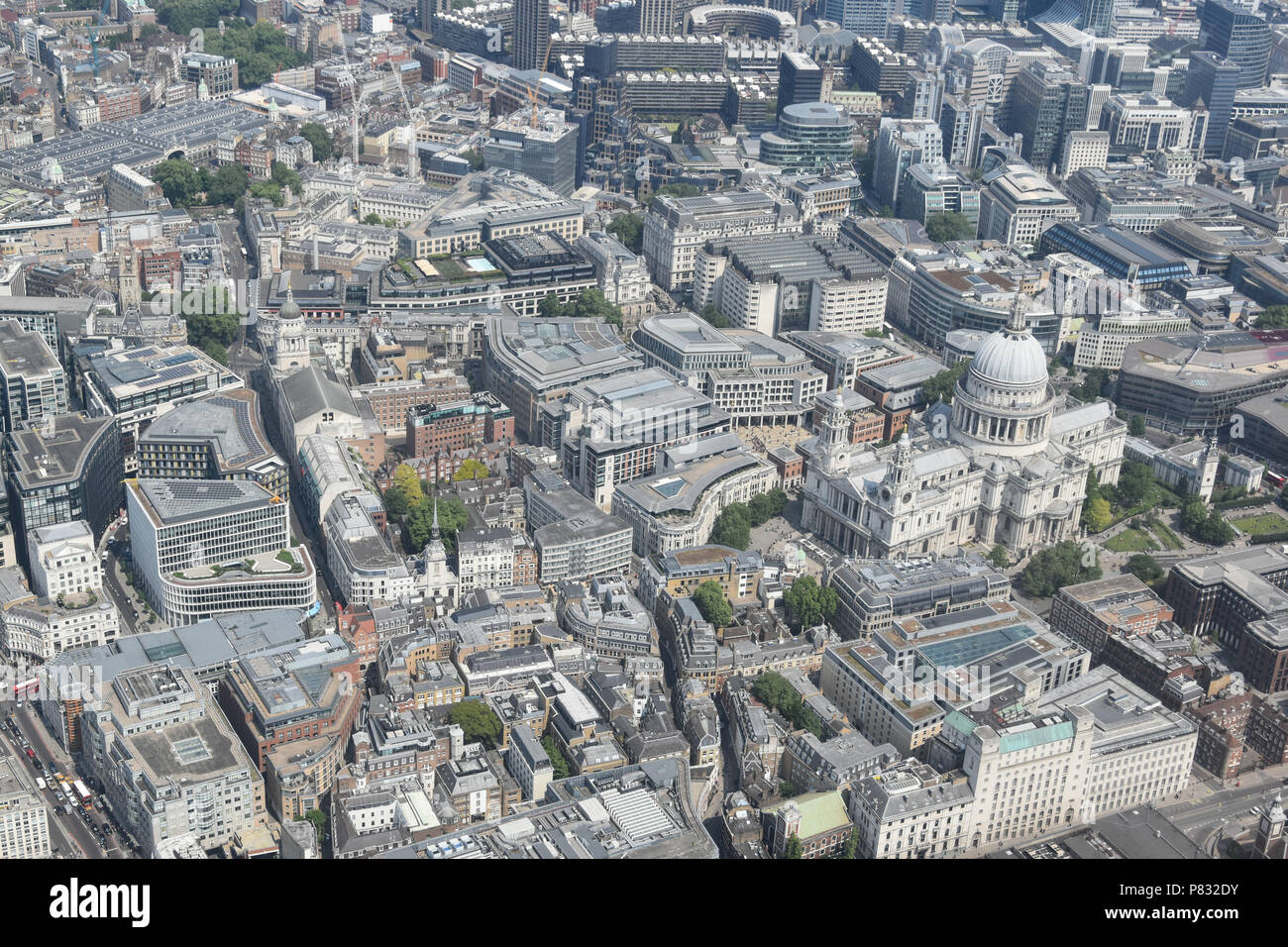 Saint Paul's Cathedral in the City of London, U.K. seen from the ...