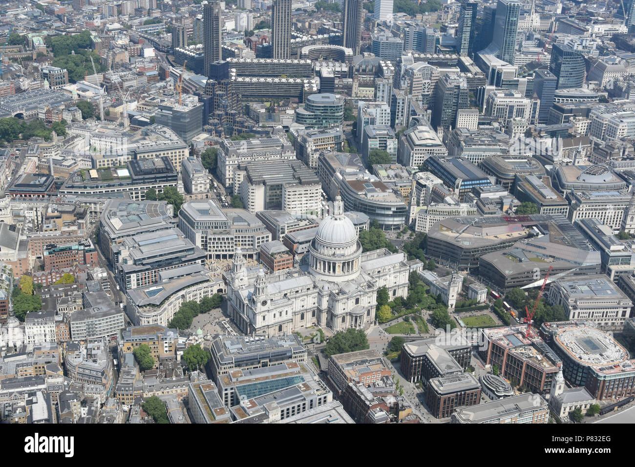 Saint Paul's Cathedral in the City of London, U.K. seen from the ...