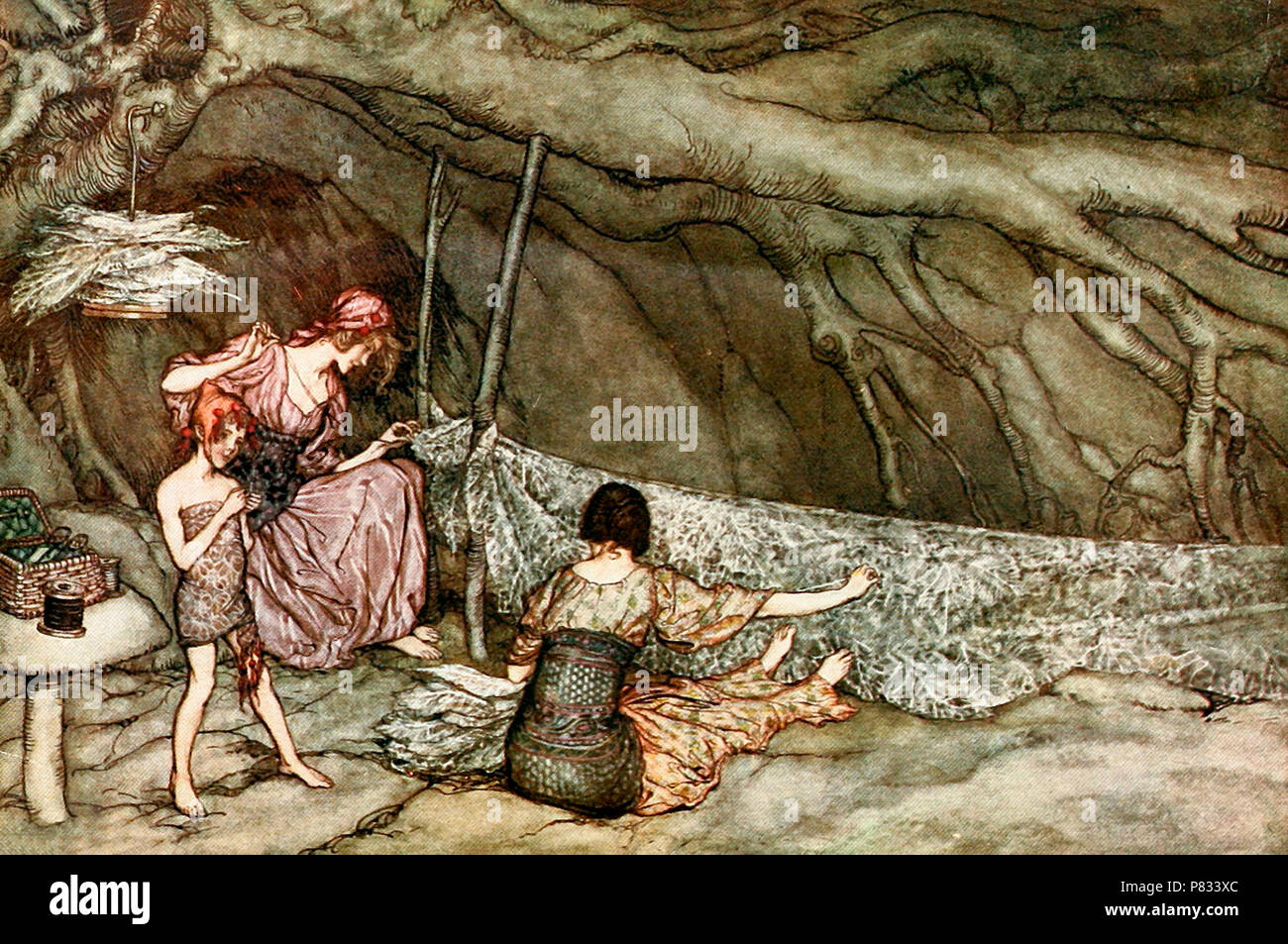 The Little People weave their summer curtains from skeleton leaves ...