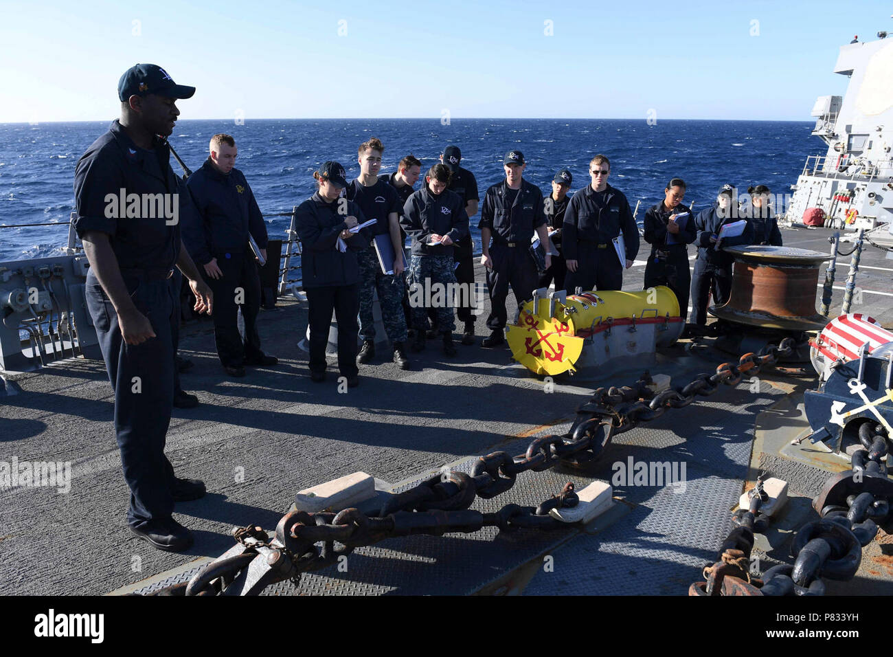 MEDITERRANEAN SEA (Jan. 18, 2017) - Boatswain's Mate 1st Class Mario T ...