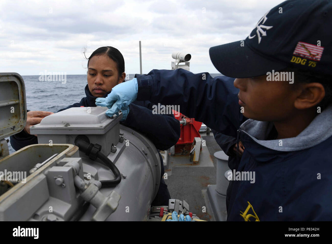 MEDITERRANEAN SEA (Jan. 22, 2017) - Fire Controlman 3rd Class Lenea ...