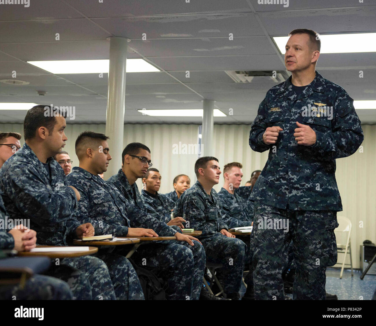 SAN DIEGO (Jan. 23, 2017) Capt. Ryan A. Dowdell, executive officer of ...
