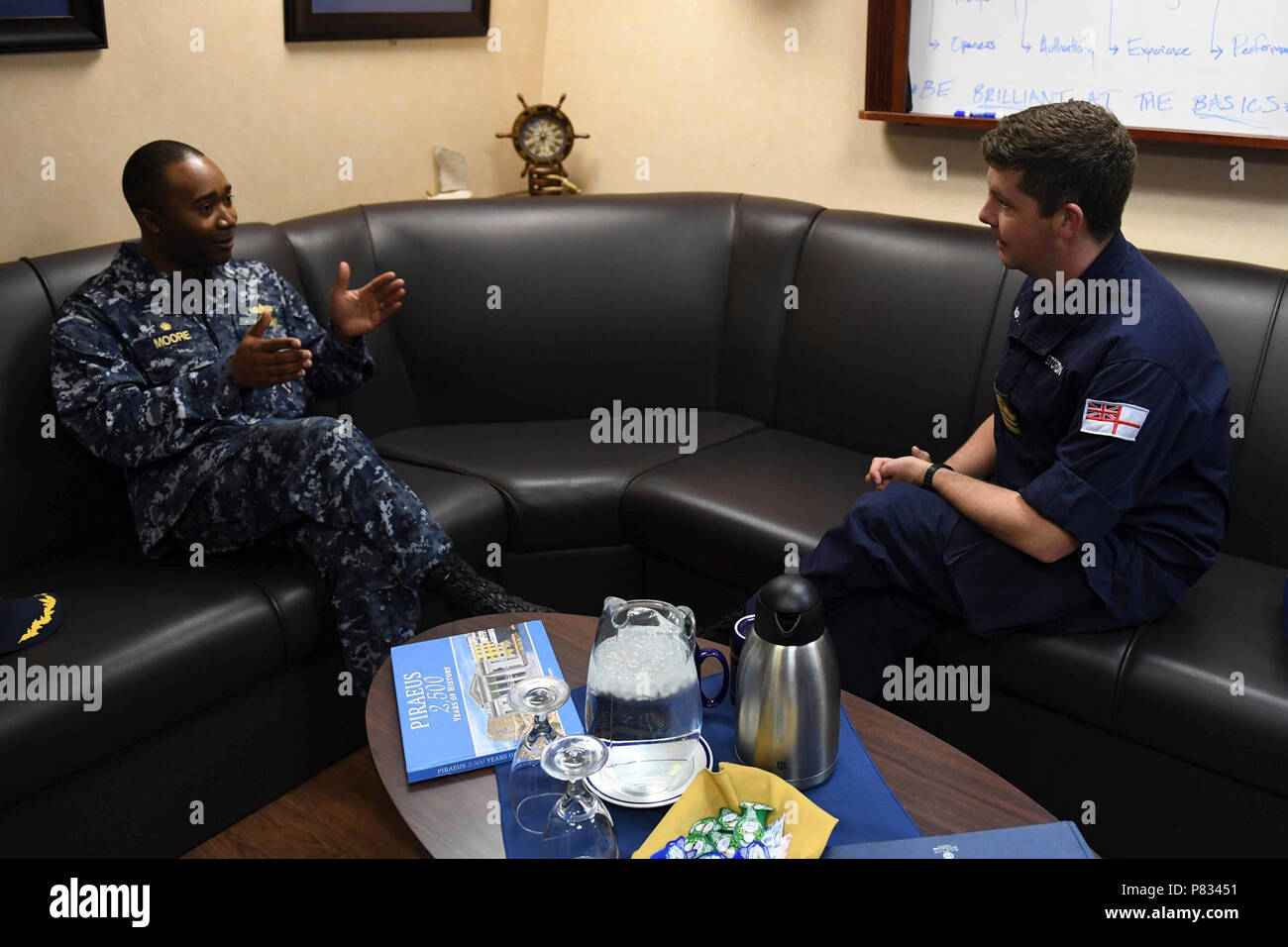 SOUDA BAY, Greece (Jan. 29, 2017) - Cmdr. Timothy Moore, commanding ...
