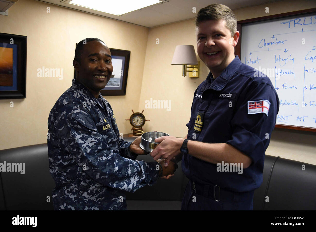 SOUDA BAY, Greece (Jan. 29, 2017) - Cmdr. Timothy Moore, commanding ...