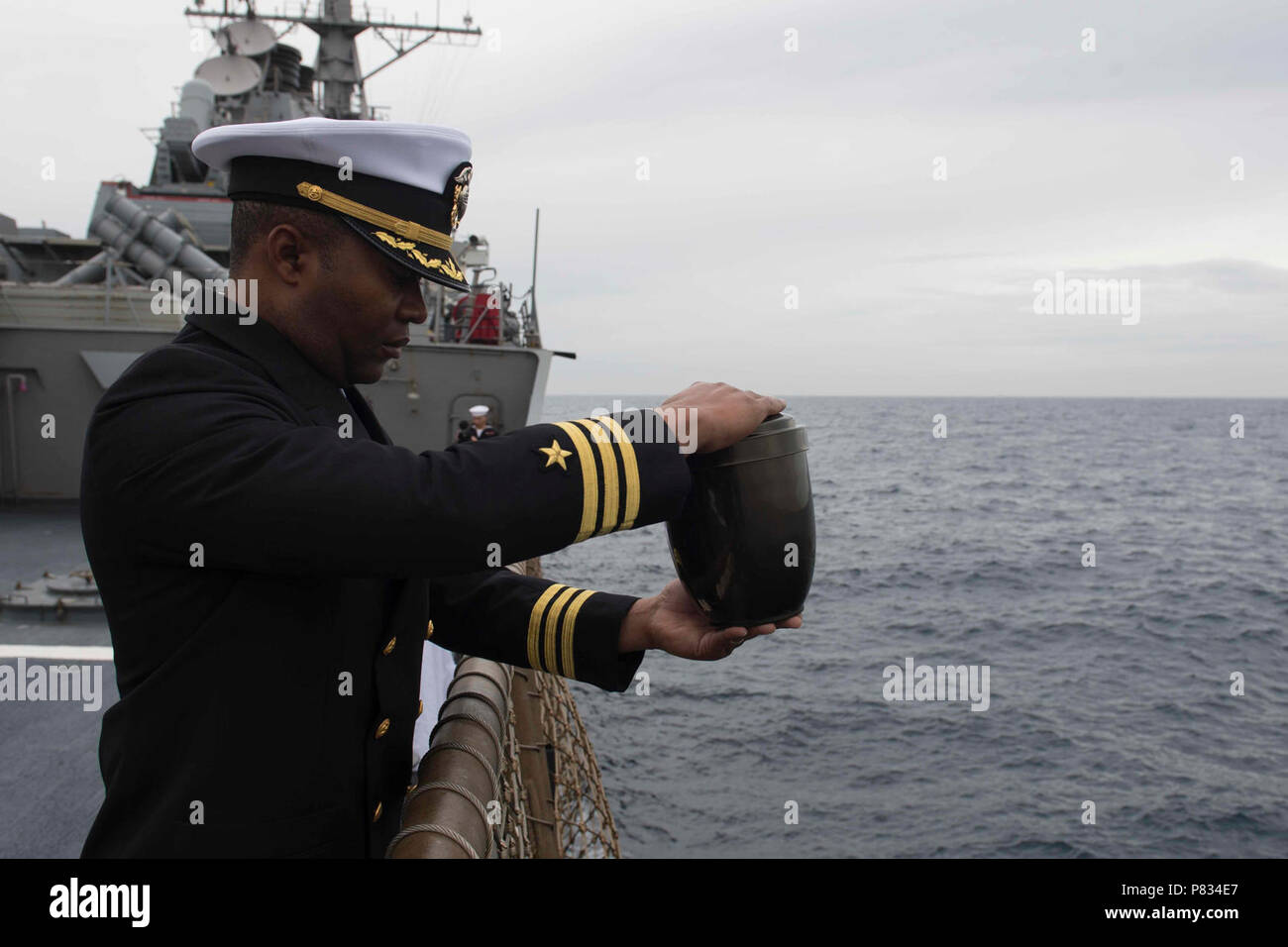 MEDITERRANEAN SEA (Feb. 12, 2017) - Cmdr. Timothy Moore, USS Donald ...