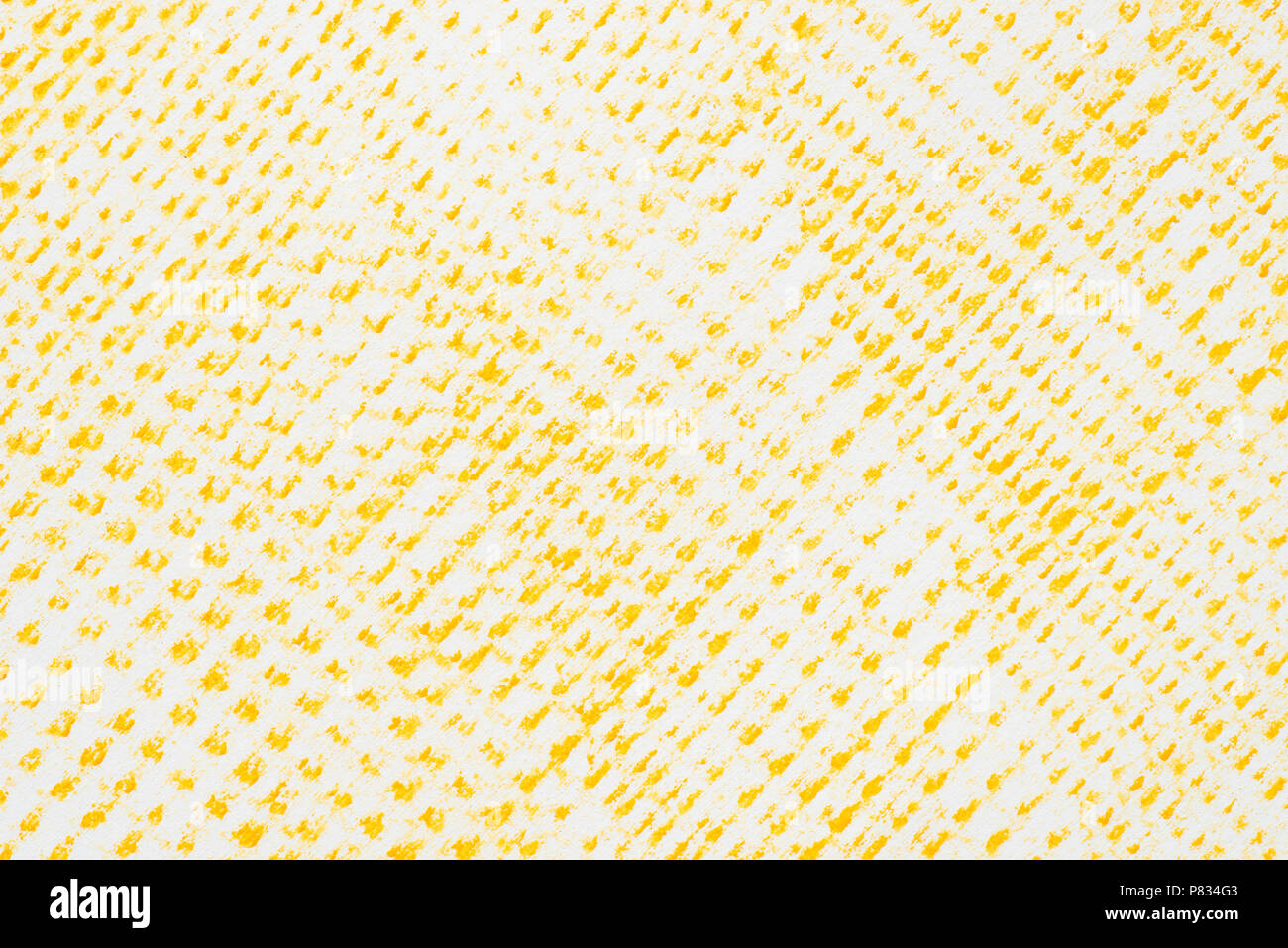 yellow color crayon pattern on white paper background texture Stock ...