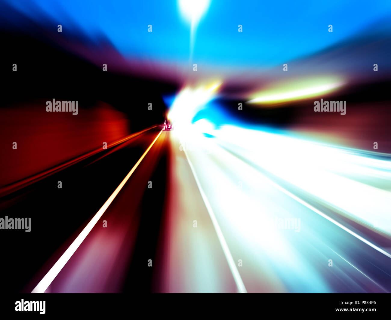 moving traffic light trails at night Stock Photo - Alamy