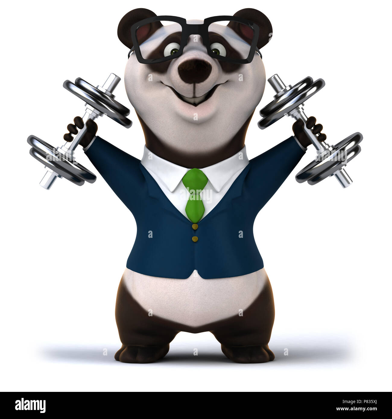 Panda gym illustration hi-res stock photography and images - Alamy