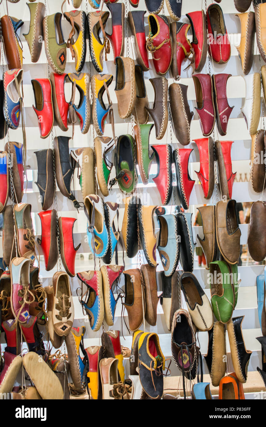 Set of traditional hand made Yemeni shoes Stock Photo - Alamy