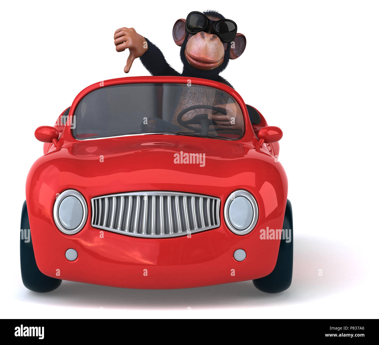 Monkey driving Cut Out Stock Images & Pictures - Alamy