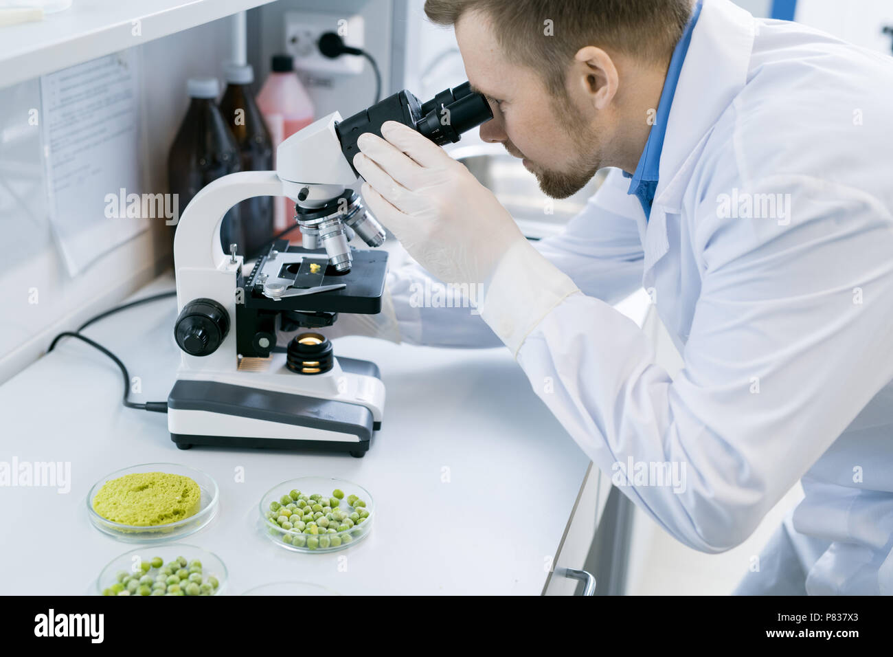 Medical laboratory scientist using microscope hi-res stock photography and images - Alamy