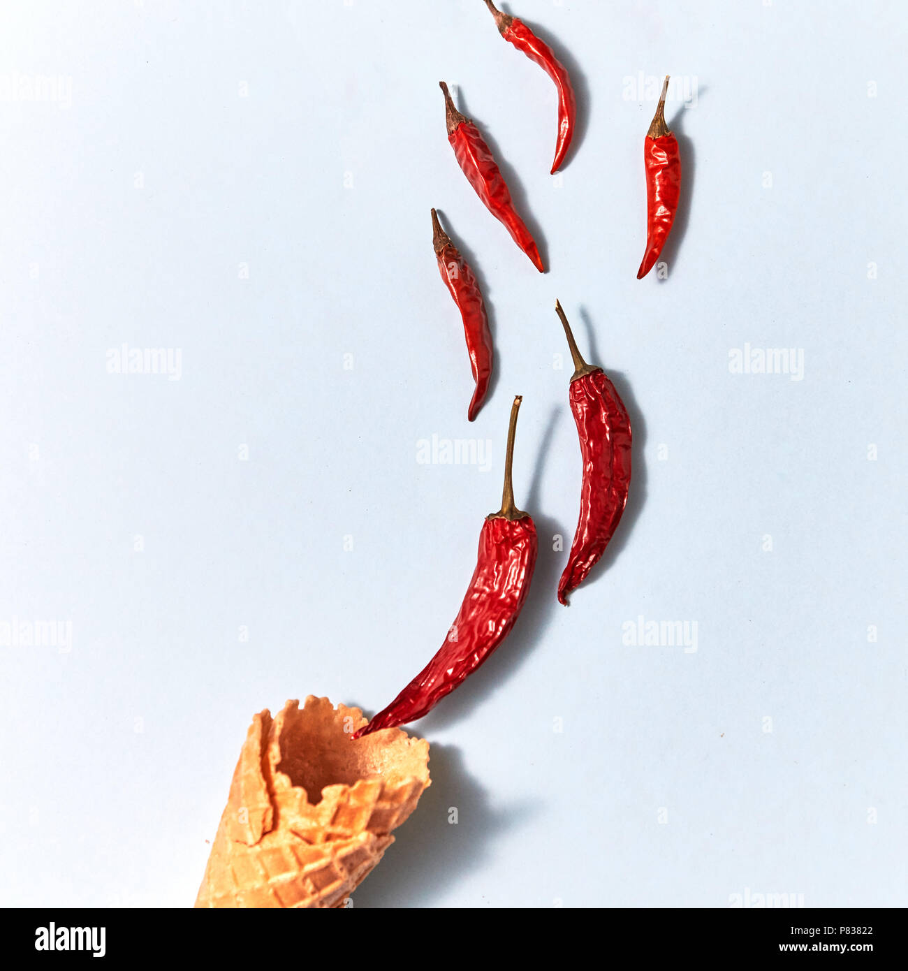 Red pepper wafer hi-res stock photography and images - Alamy