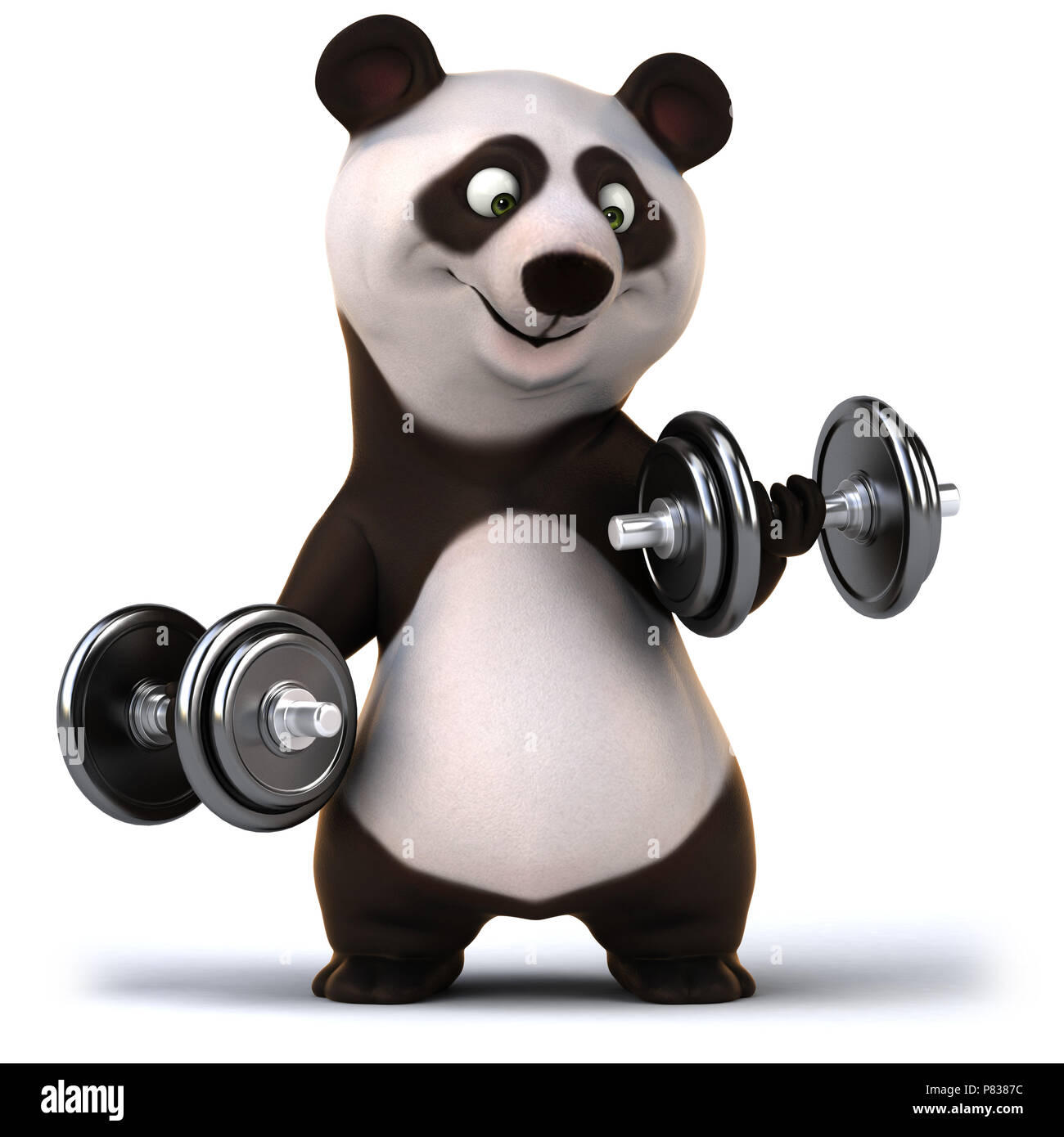 Panda gym illustration hi-res stock photography and images - Alamy