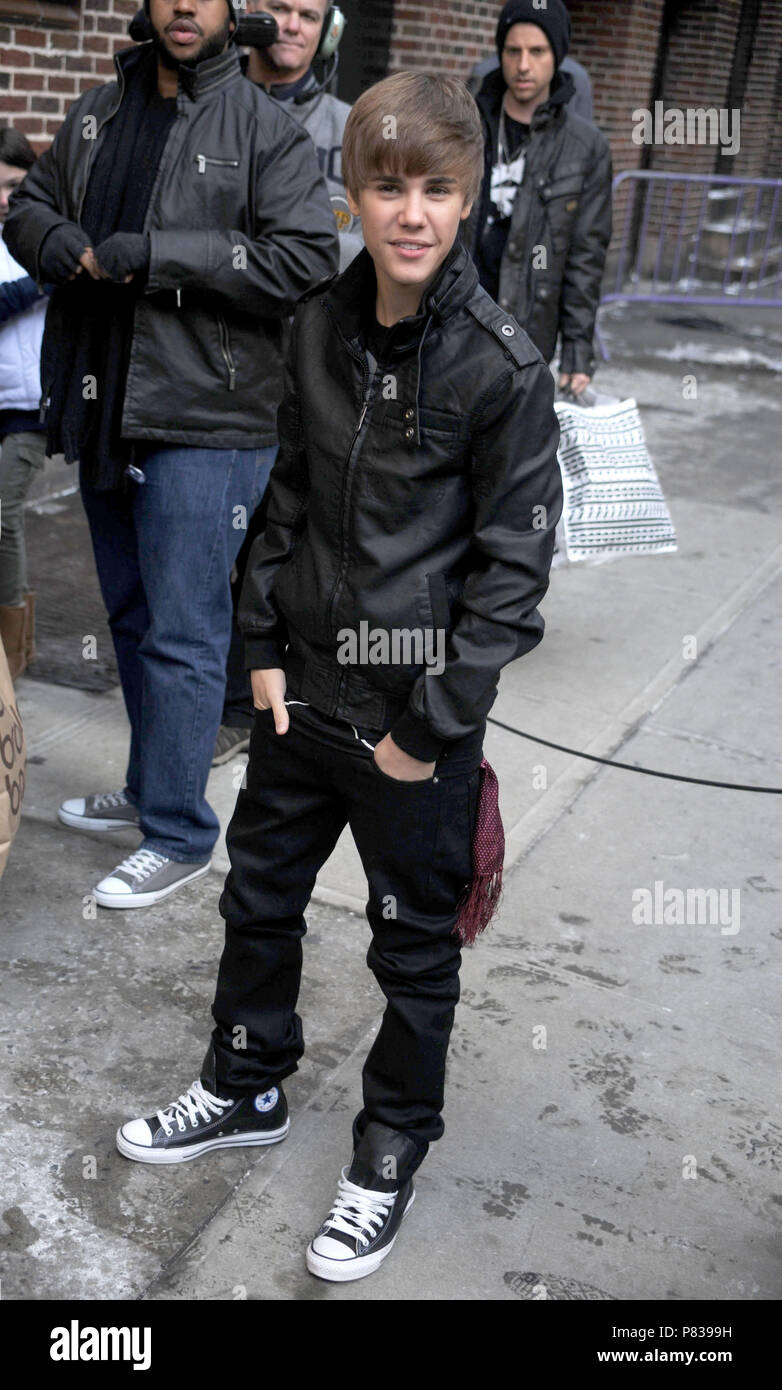 NEW YORK, NY - JANUARY 31: Justin Bieber visits 'Late Show With David ...
