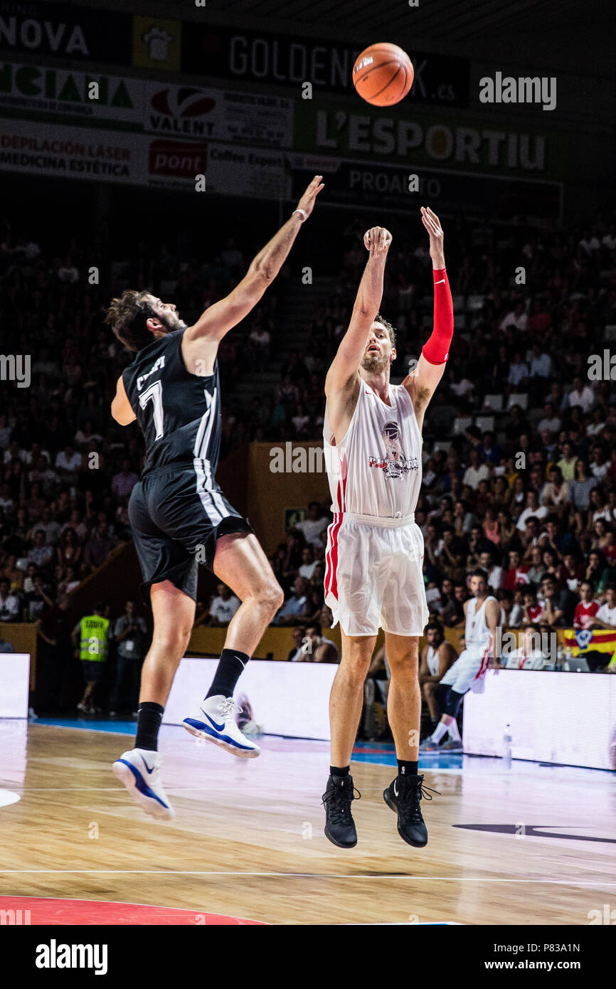 Pau Gasol from Spain of San Antonio Spurs during the charity friendly ...