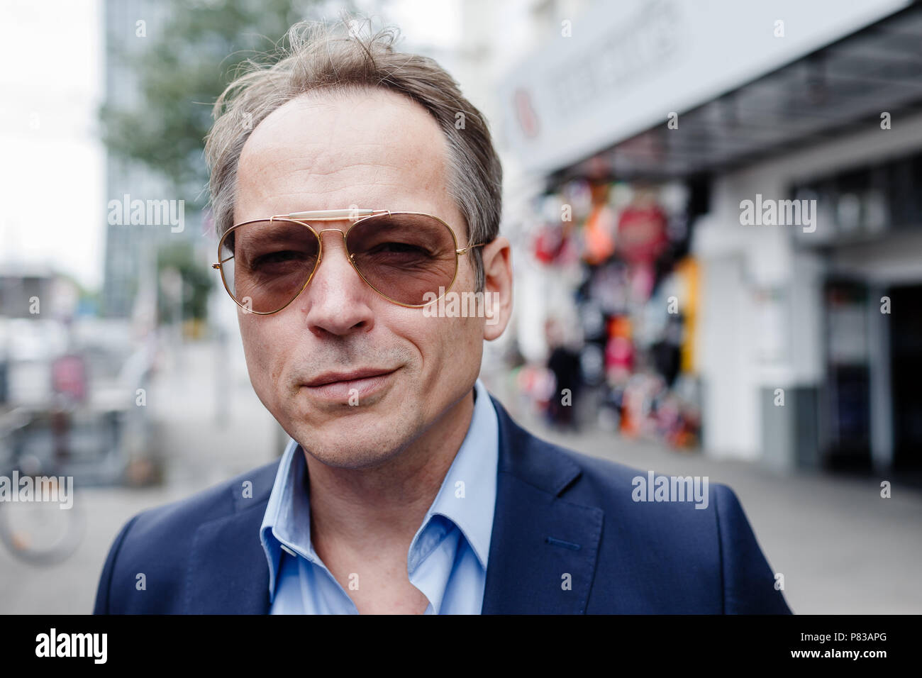 Germany, Hamburg. 13th June, 2018. Michel Ruge, writer and actor stands ...