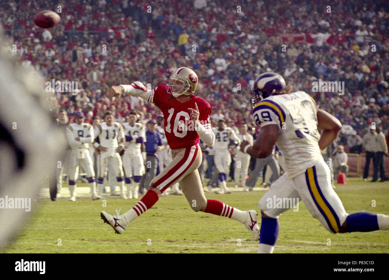 San Francisco, California, USA. 6th Jan, 1990. San Francisco 49ers vs ...