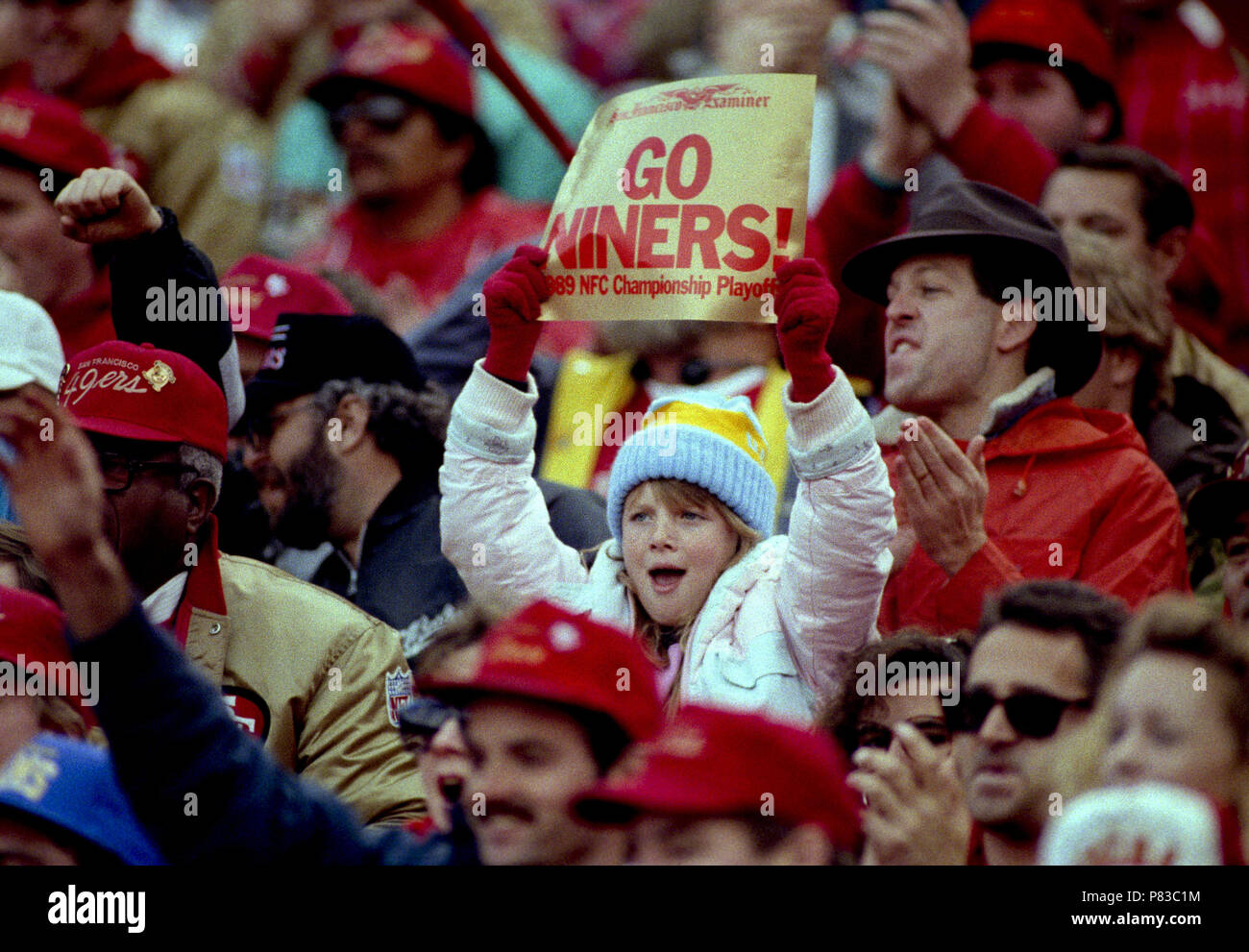San Francisco, California, USA. 14th Jan, 1990. San Francisco 49ers vs ...