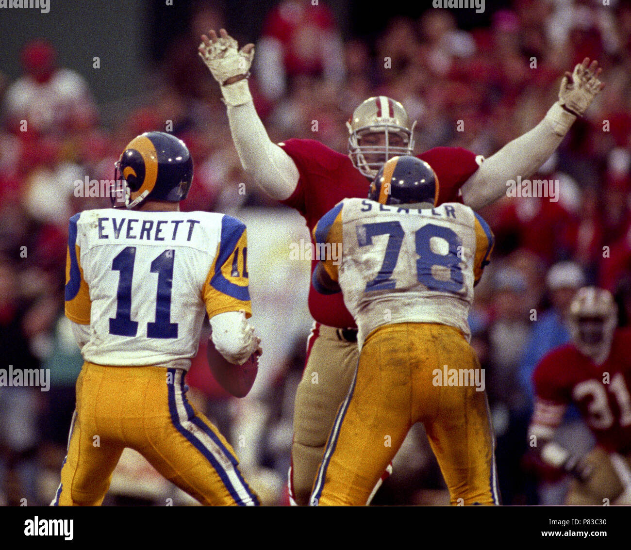 San Francisco, California, USA. 14th Jan, 1990. San Francisco 49ers vs ...