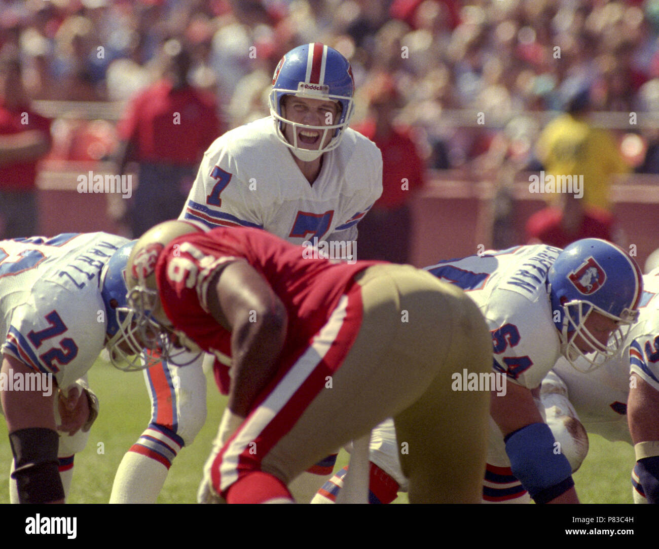 San Francisco, California, USA. 9th Oct, 1988. San Francisco 49ers vs ...