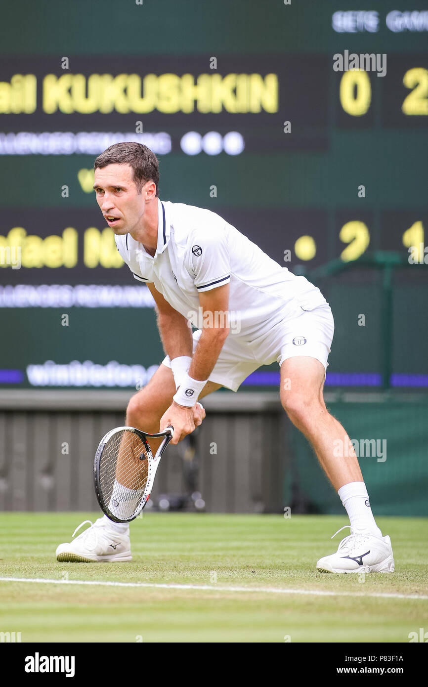 London, UK. 5th July, 2018. Mikhail Kukushkin (KAZ) Tennis : Mikhail ...