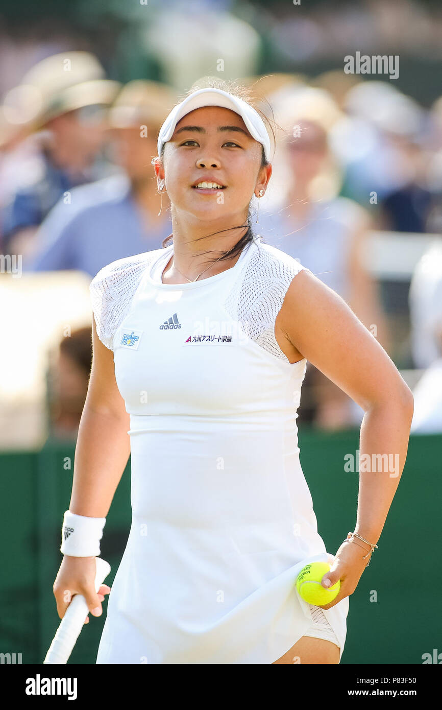 London, UK. 5th July, 2018. Eri Hozumi (JPN) Tennis : Eri Hozumi of ...