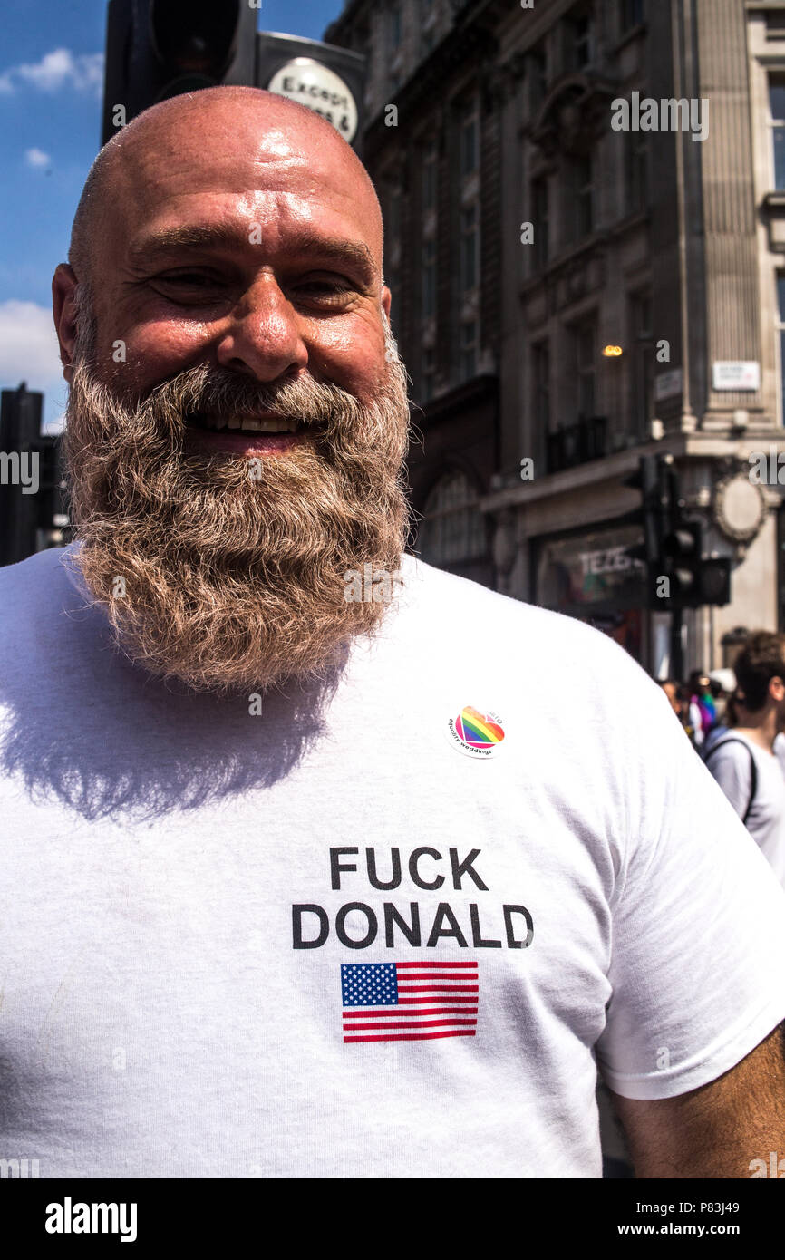 People having fun in the London Pride 2018 Stock Photo - Alamy
