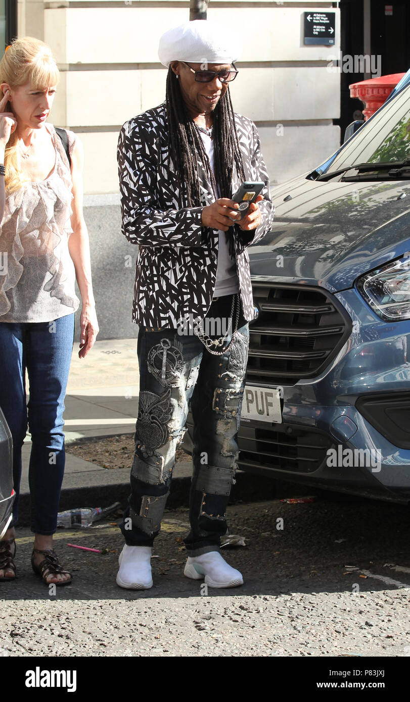 London, UK, July 9th 2018. Nile Rodgers American record producer seen ...