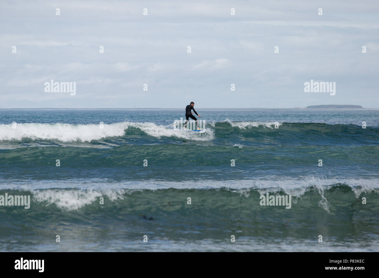 Strandhill, Sligo, Ireland. 8th July, 2018. Surfers enjoying the great ...