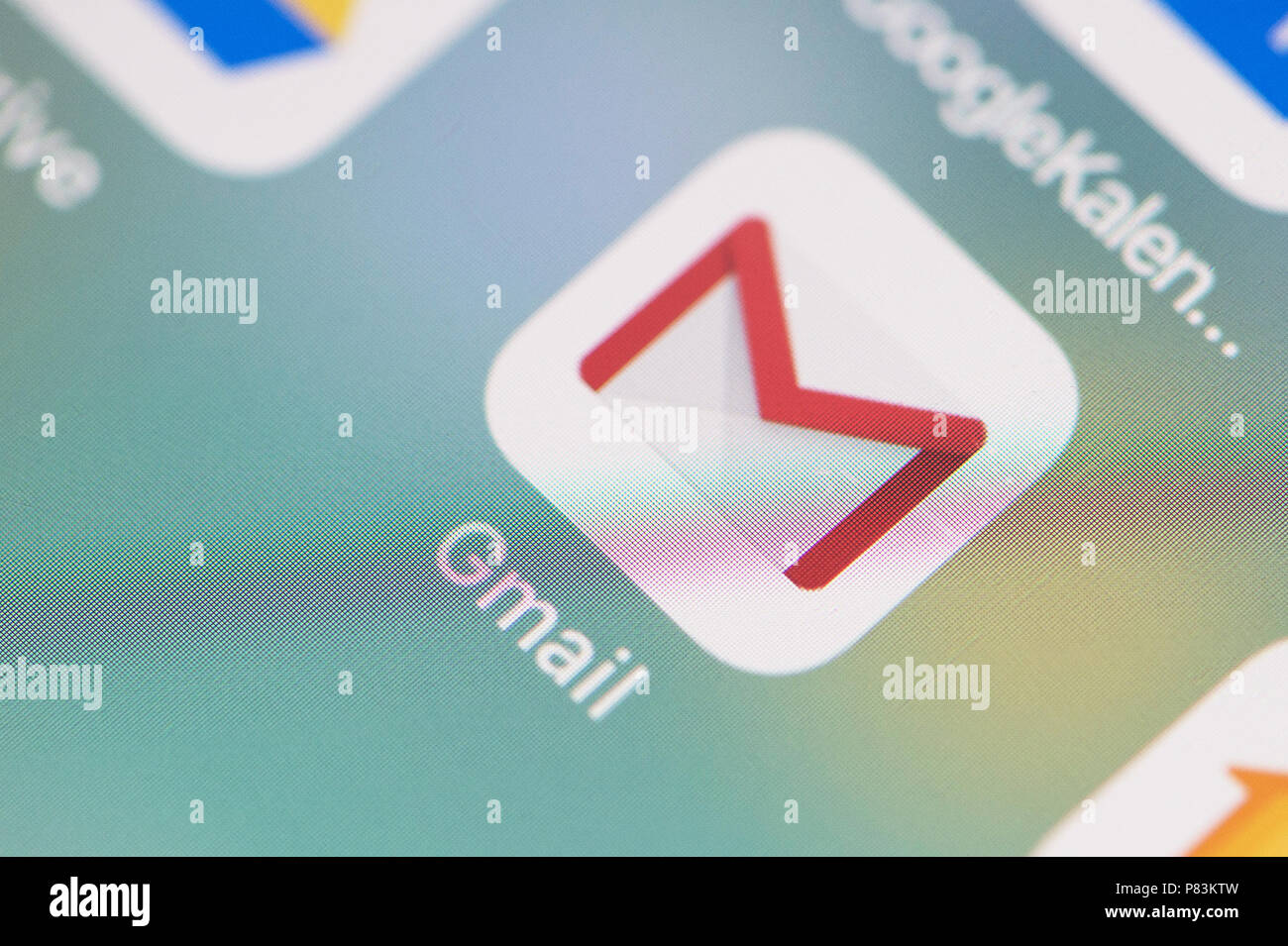 Berlin, Germany. 04th July, 2018. The logo of the Gmail application can ...
