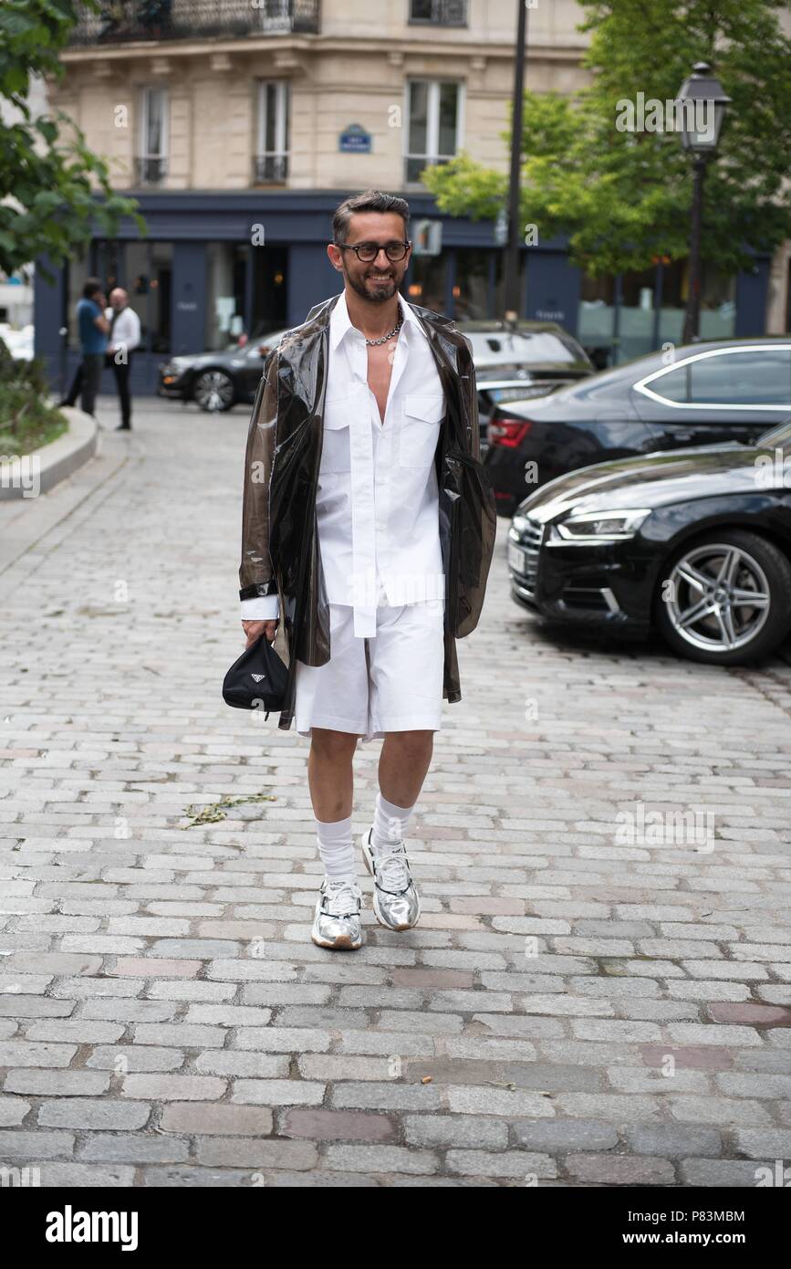Simone Marchetti, Fashion Editor of La Repubblica, attending the Maison ...