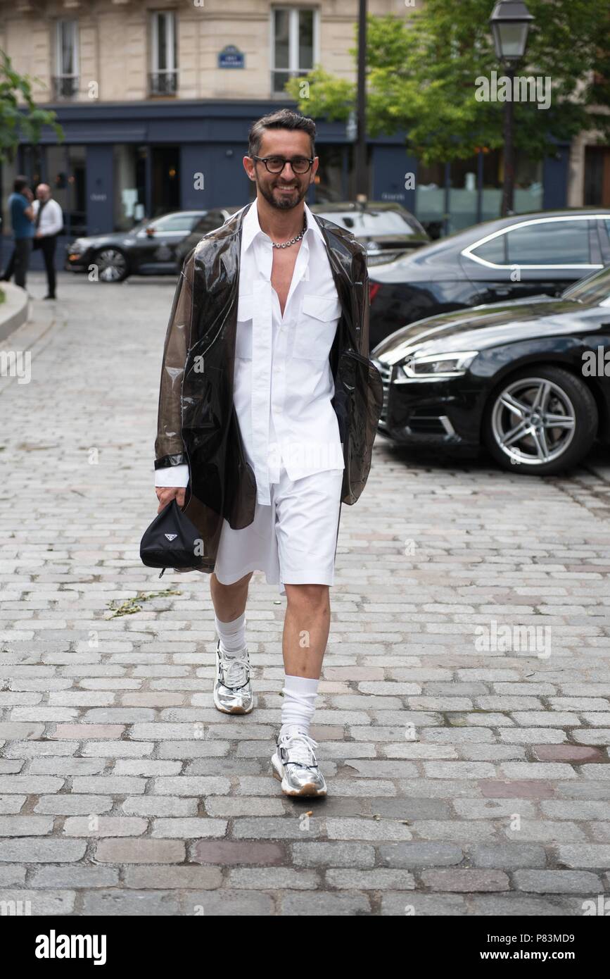 Simone Marchetti, Fashion Editor of La Repubblica, attending the Maison ...