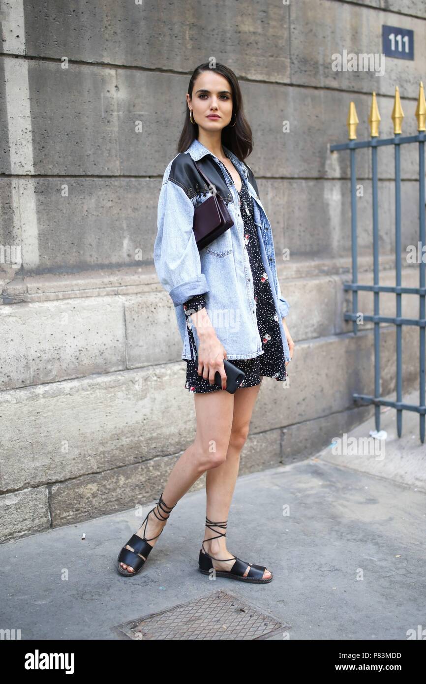 Model Blanca Padilla attending the Elie Saab runway show during Haute ...