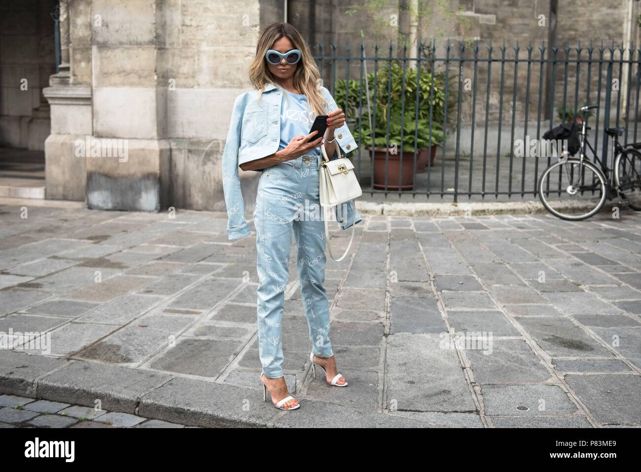 Erica Pelosini Leeman attending the Maison Margiela runway show during ...
