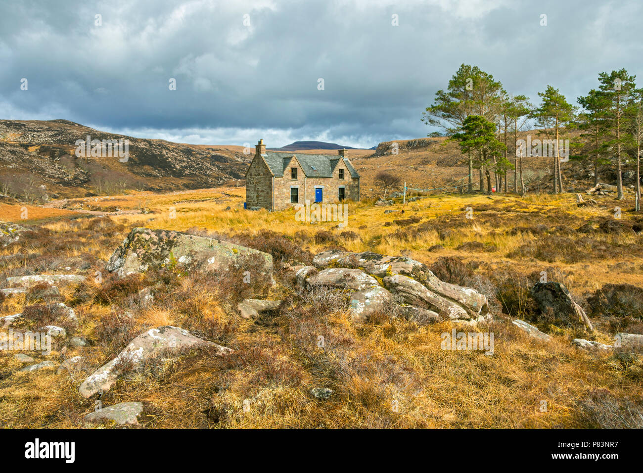 Craig bothy, a former youth hostel, on the coastal path between Lower ...