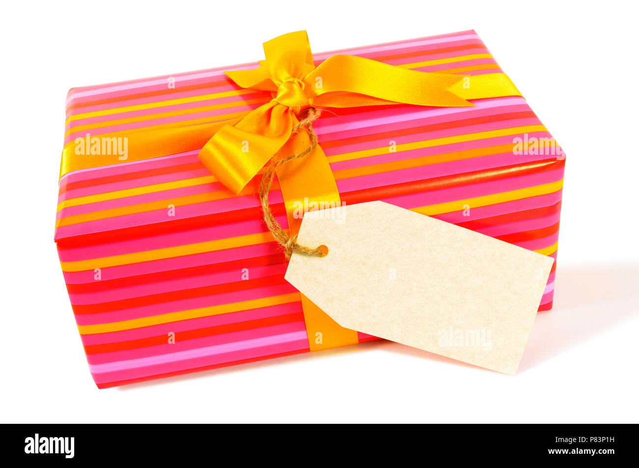 Blank present tag hi-res stock photography and images - Alamy