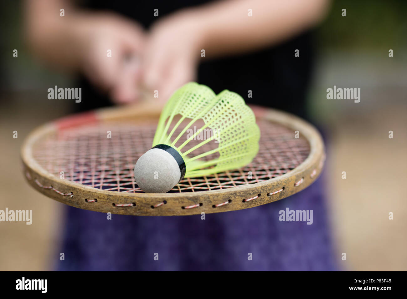 Badminton accessories. A set for fun and games outdoors. Season of the ...