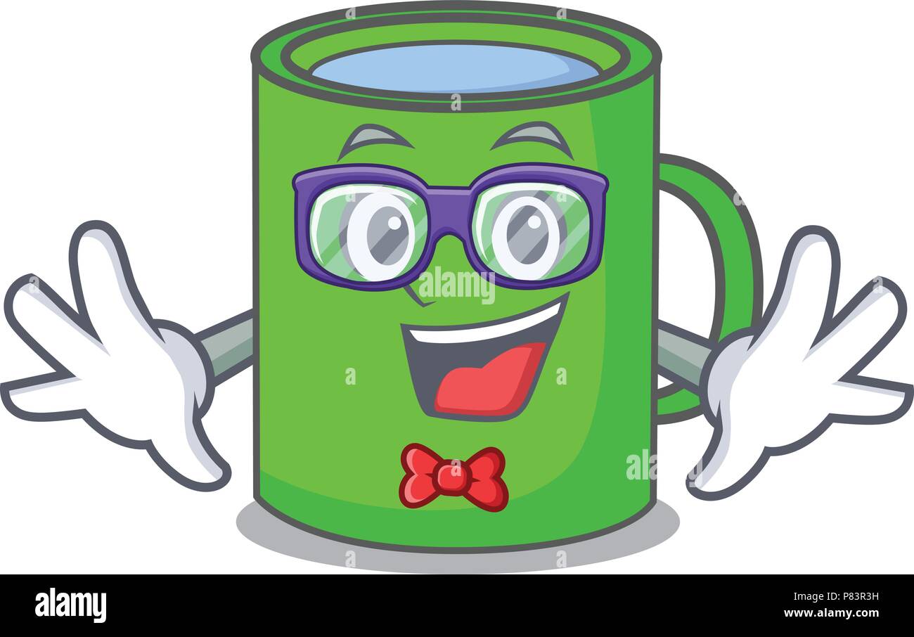 Geek mug character cartoon style Stock Vector Image & Art - Alamy