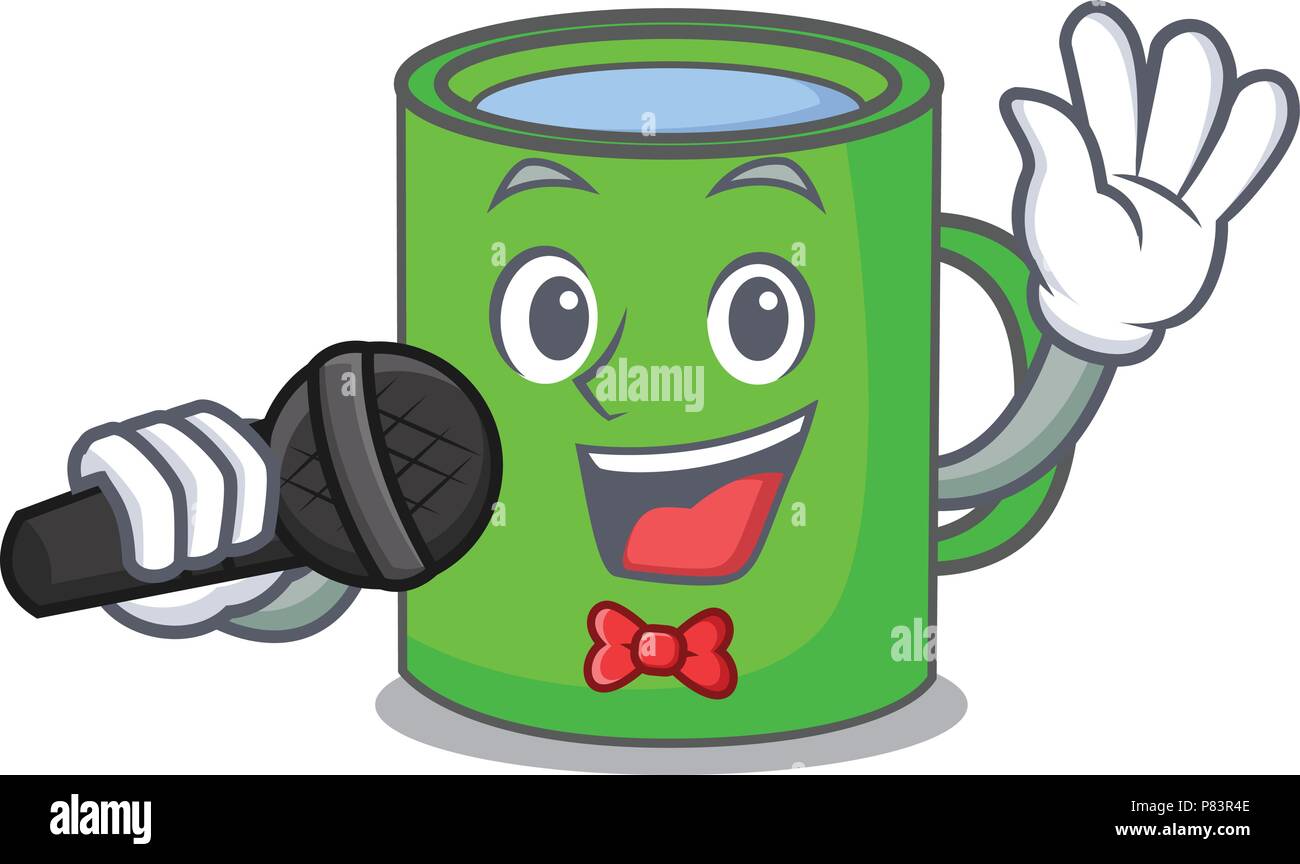 Singing mug mascot cartoon style Stock Vector Image & Art - Alamy