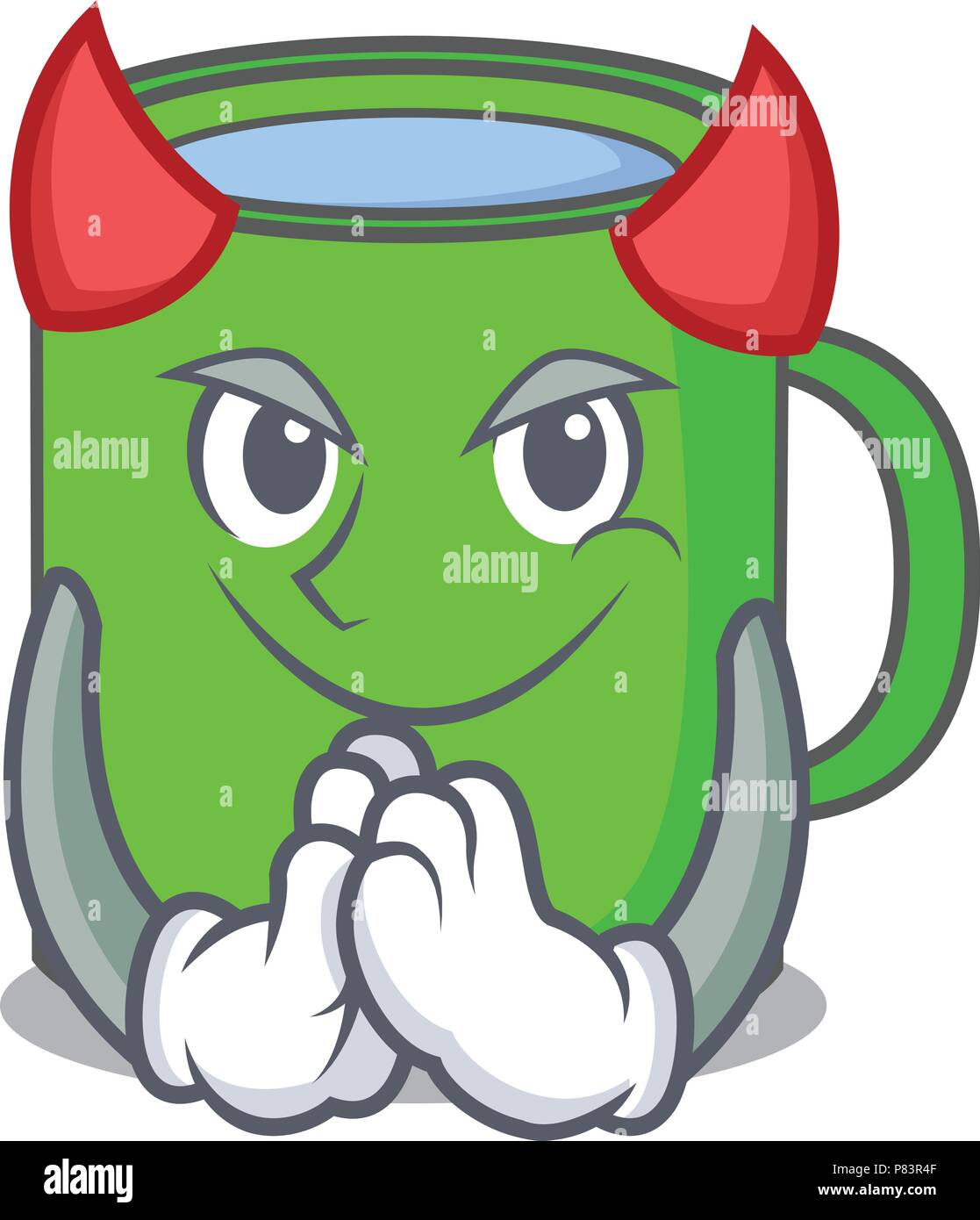 Devil mug mascot cartoon style Stock Vector Image & Art - Alamy