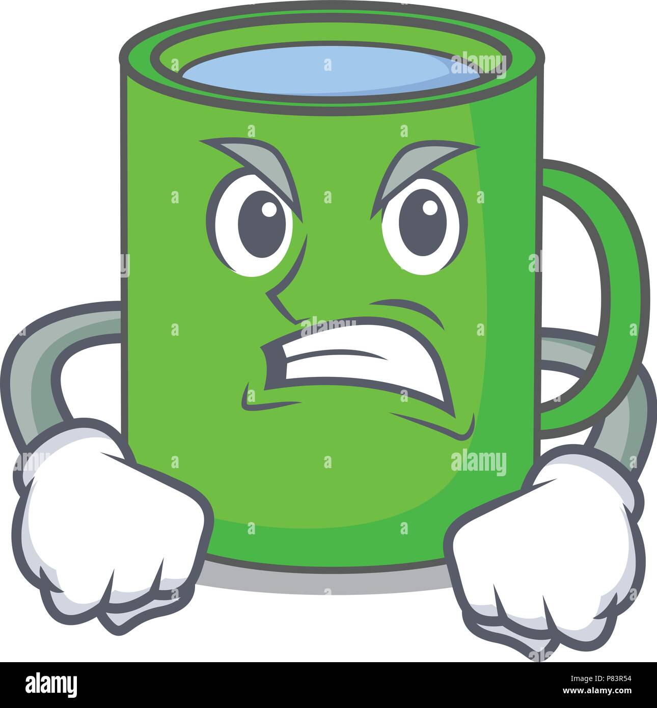Angry mug mascot cartoon style Stock Vector Image & Art - Alamy