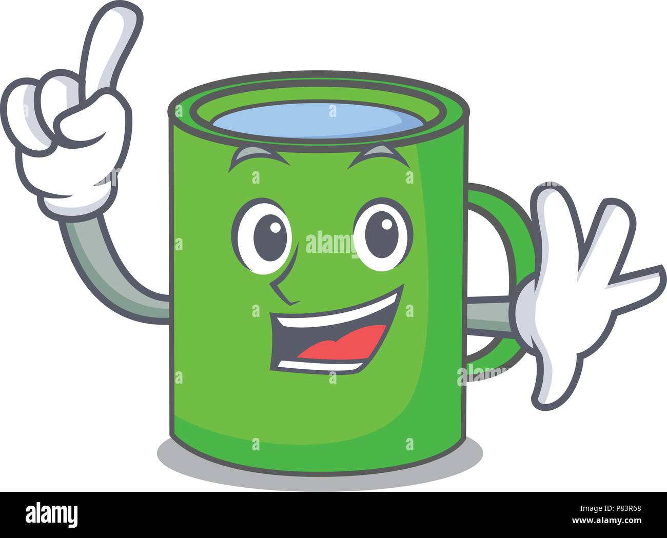 Finger mug mascot cartoon style Stock Vector Image & Art - Alamy