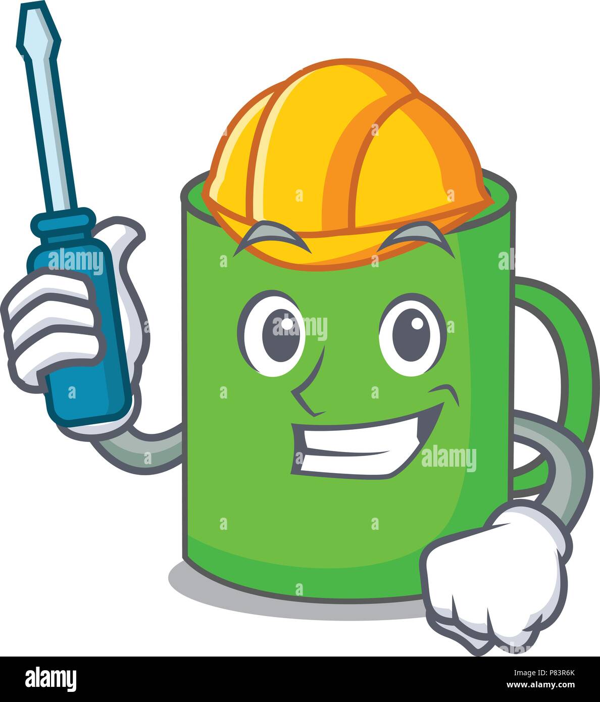 Automotive mug mascot cartoon style Stock Vector Image & Art - Alamy