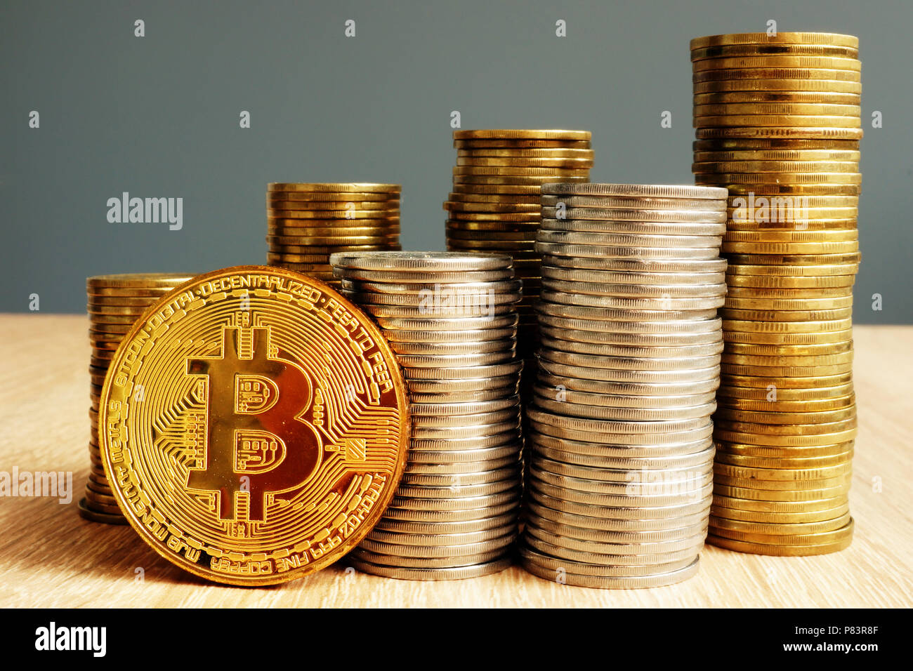 Trading coins hi-res stock photography and images - Alamy