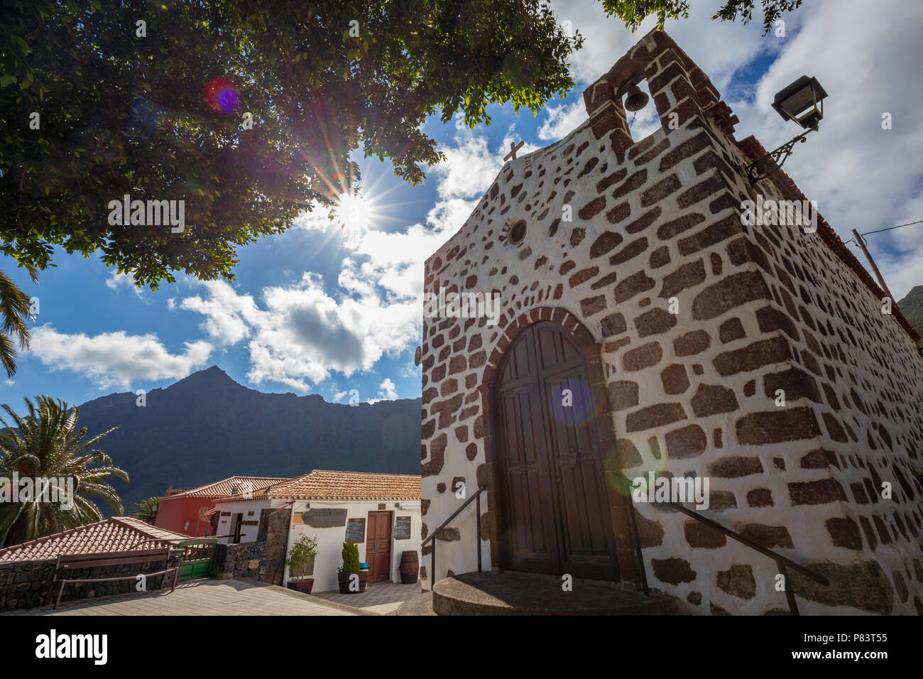 Church in Masca village the most visited tourist attraction of Tenerife ...
