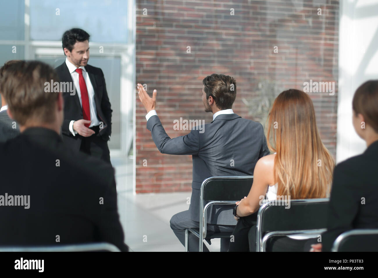 Adult asks question hi-res stock photography and images - Alamy