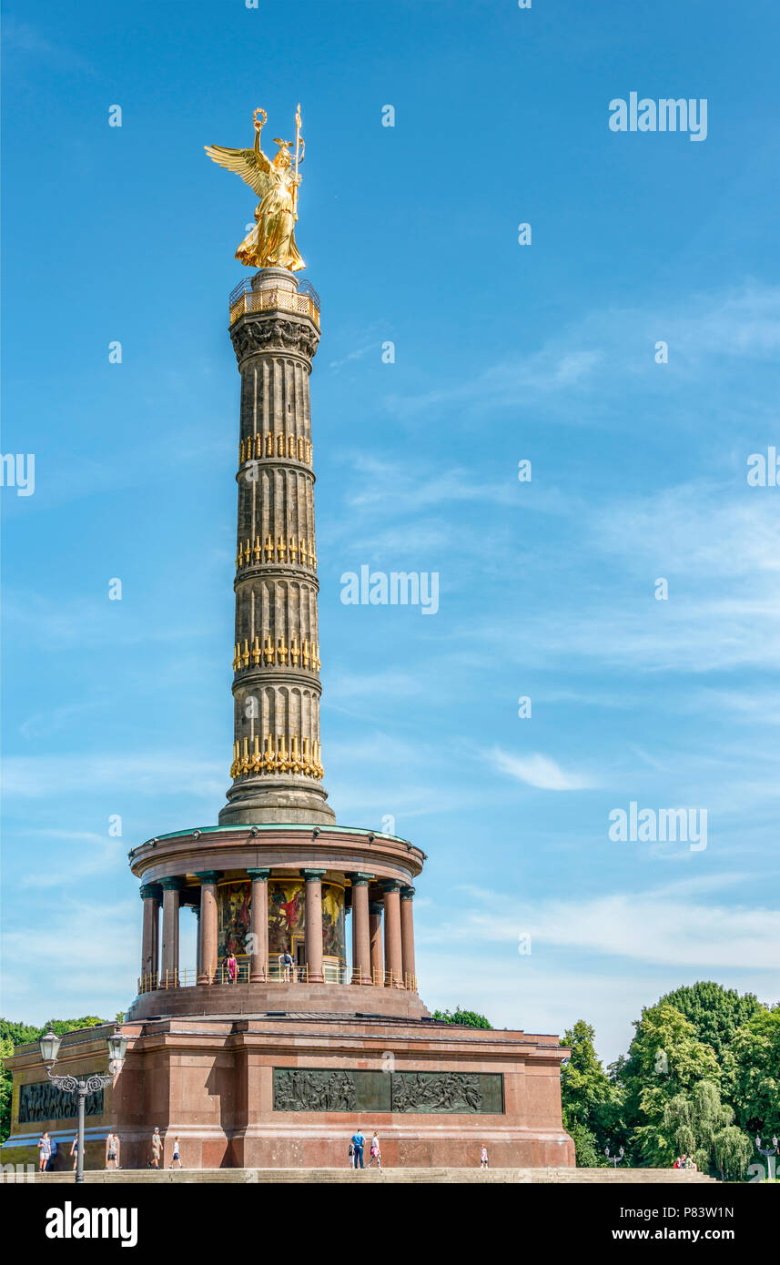 Berlin Victory Column at Tiergarten Park, Germany Stock Photo - Alamy